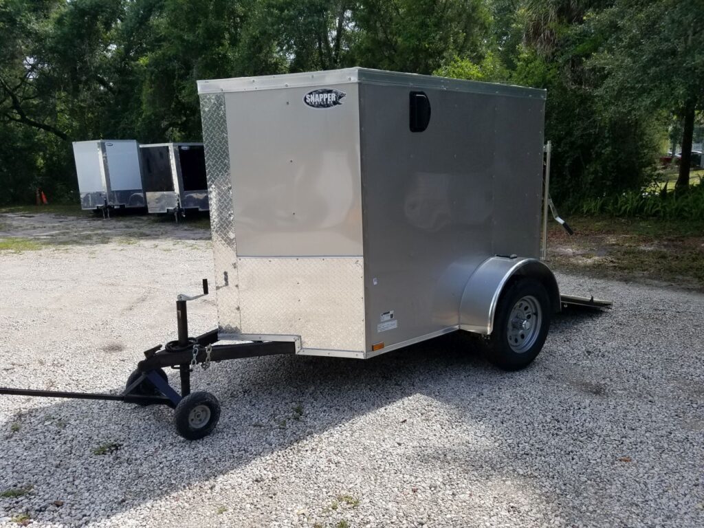 Quality Cargo 5x6 SA Trailer - Arizona Beige, Ramp, Side Vents ...