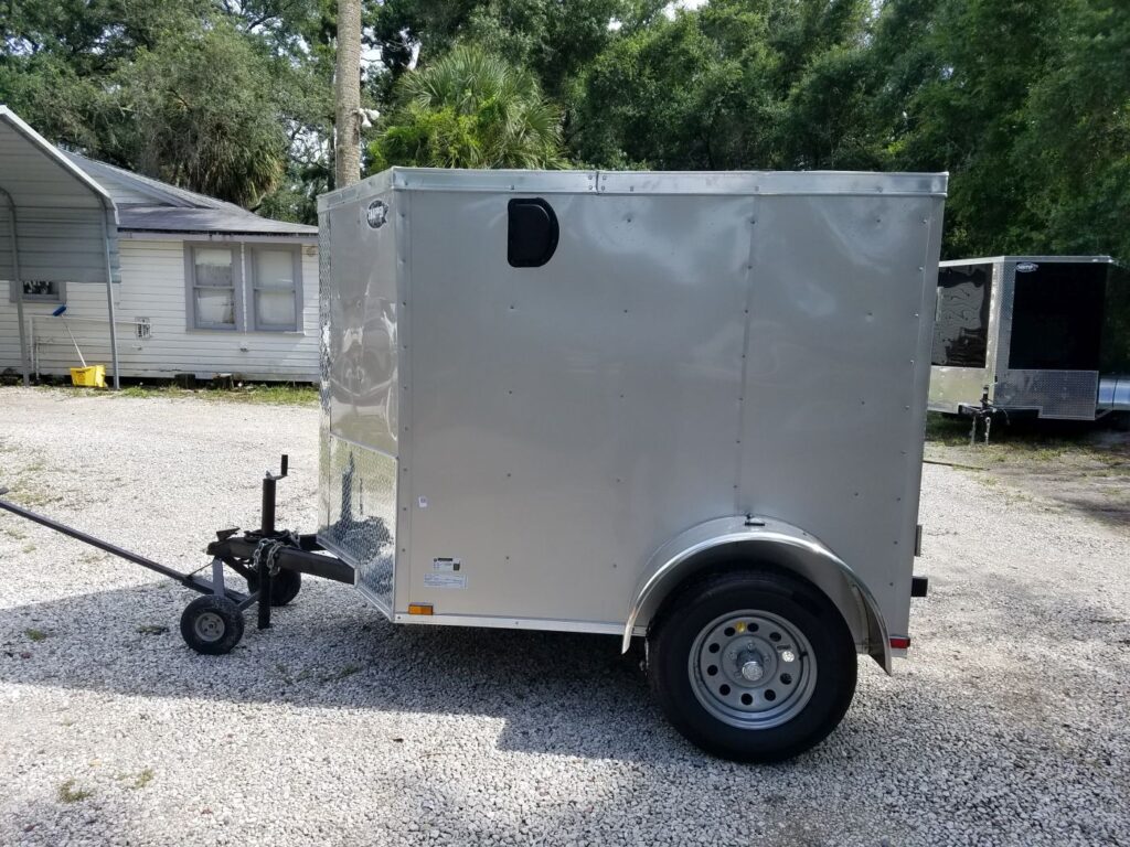 Quality Cargo 5x6 SA Trailer - Arizona Beige, Ramp, Side Vents ...