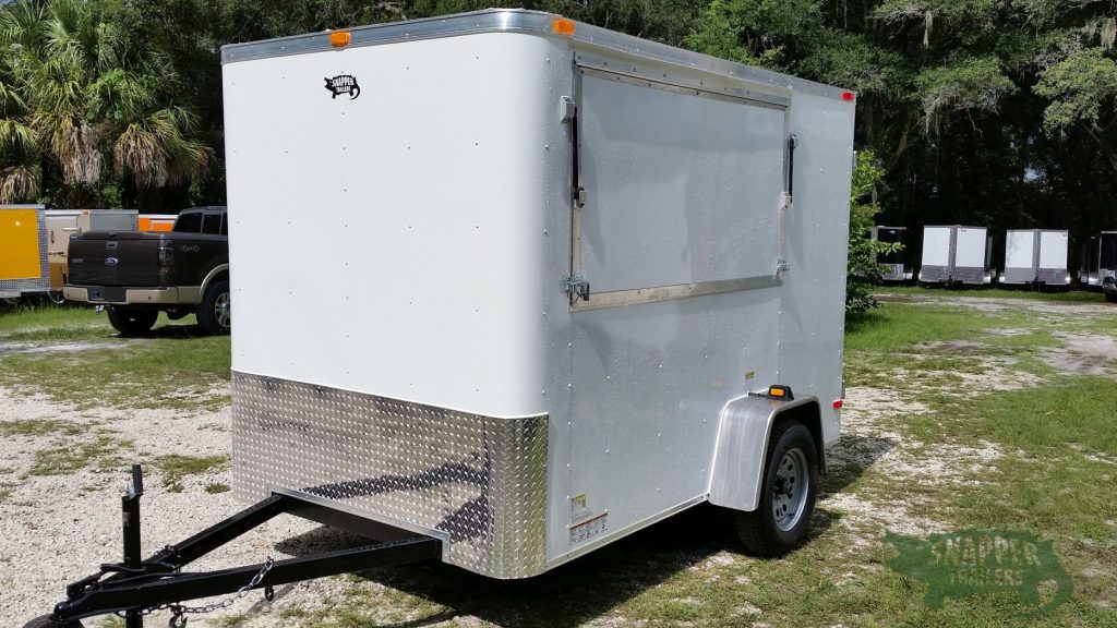 South Georgia Cargo 6x10 SA Concession Trailer - White, Double Doors ...