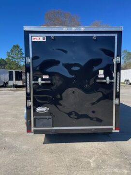 Douglas Trailers 6x10 SA Trailer - Black, Ramp, Side Door - Snapper ...