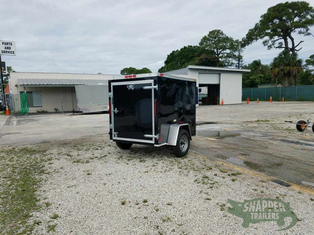 South Georgia Cargo 5x6 SA Trailer - Black, Single Door - Snapper Trailers