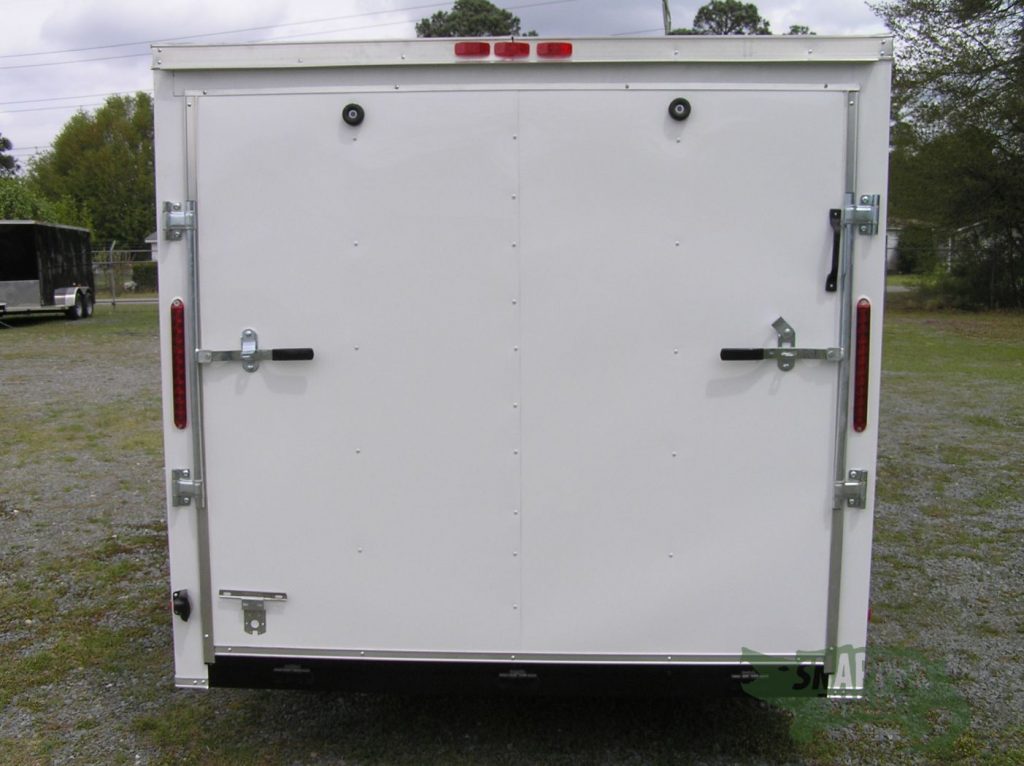 South Georgia Cargo Custom 7x14 TA Trailer - White, Ramp, Side Door ...