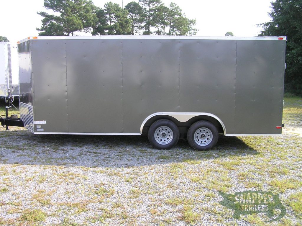 South Georgia Cargo 8.5x18 TA Trailer - Charcoal Gray, Ramp, Side Door ...