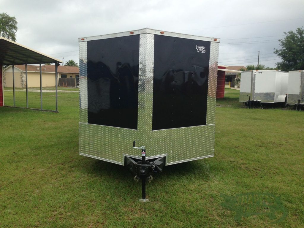 Freedom Trailers 8.5x22 TA Trailer - Black, Ramp, Side Door, D-Rings - Snapper Trailers