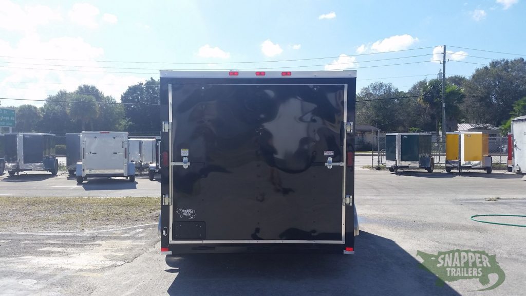 Freedom Trailers 8.5x14 TA Trailer - Black, Ramp, Side Door, D-Rings ...