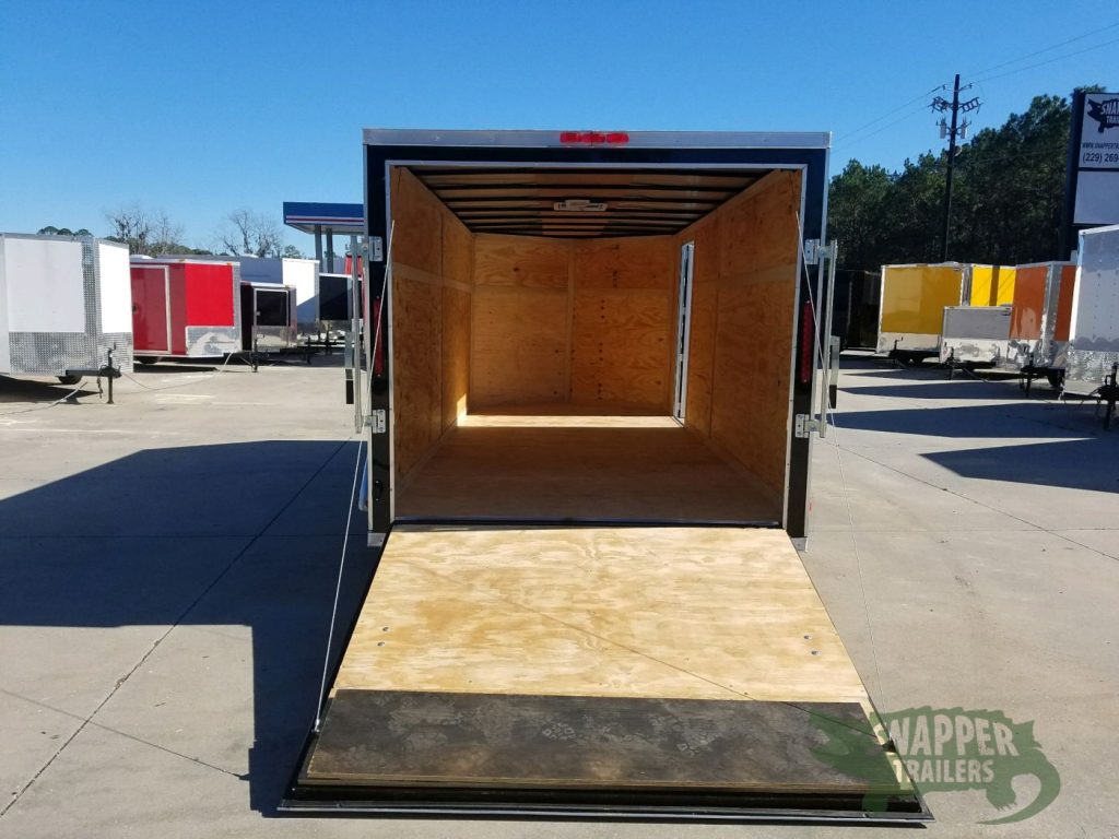 South Georgia Cargo 7x16 TA Trailer - Black, Ramp, Side Door, Split ...