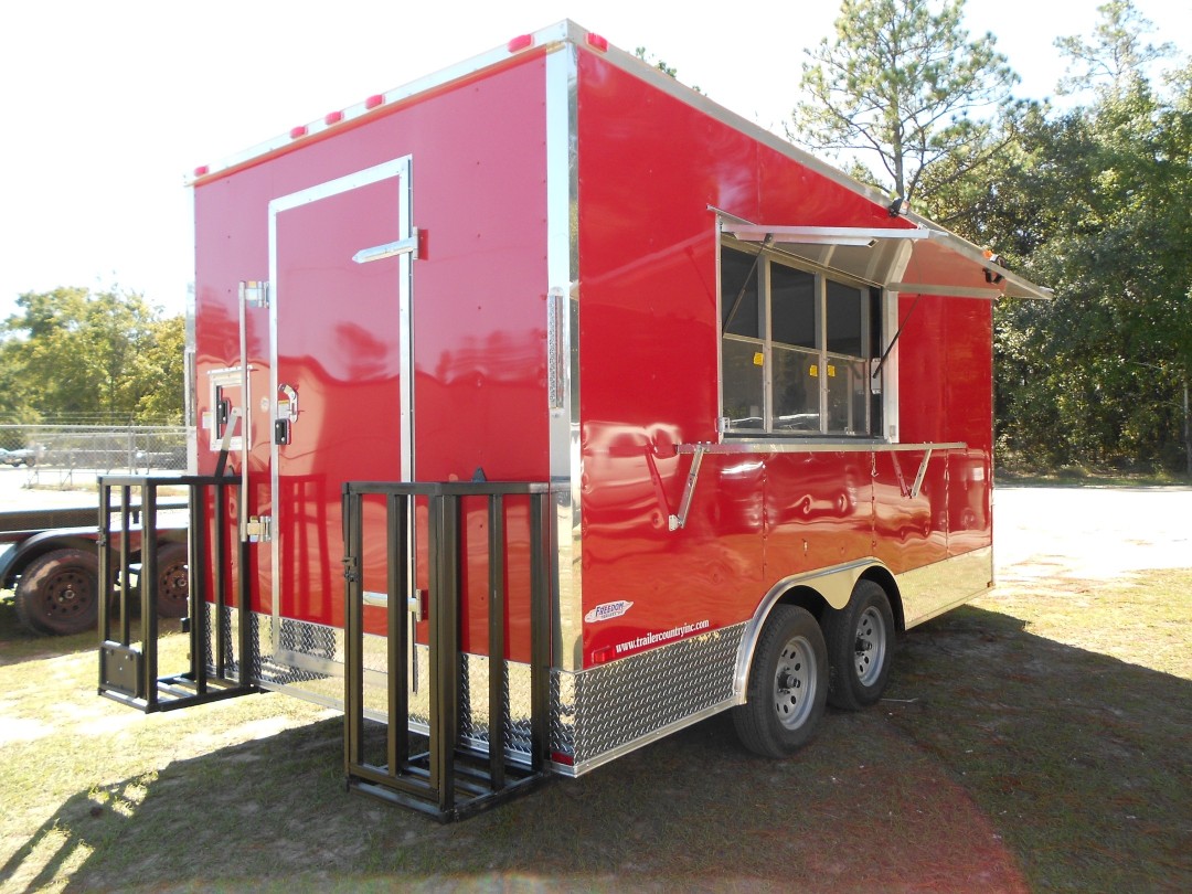 Trailer Spotlight - Red Concession - Enclosed Trailers | Snapper Trailers